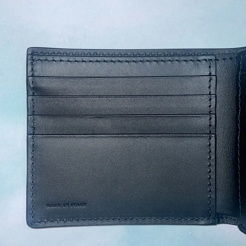 Burberry | Bags | Burberry International Black Grainy Leather Wallet ...